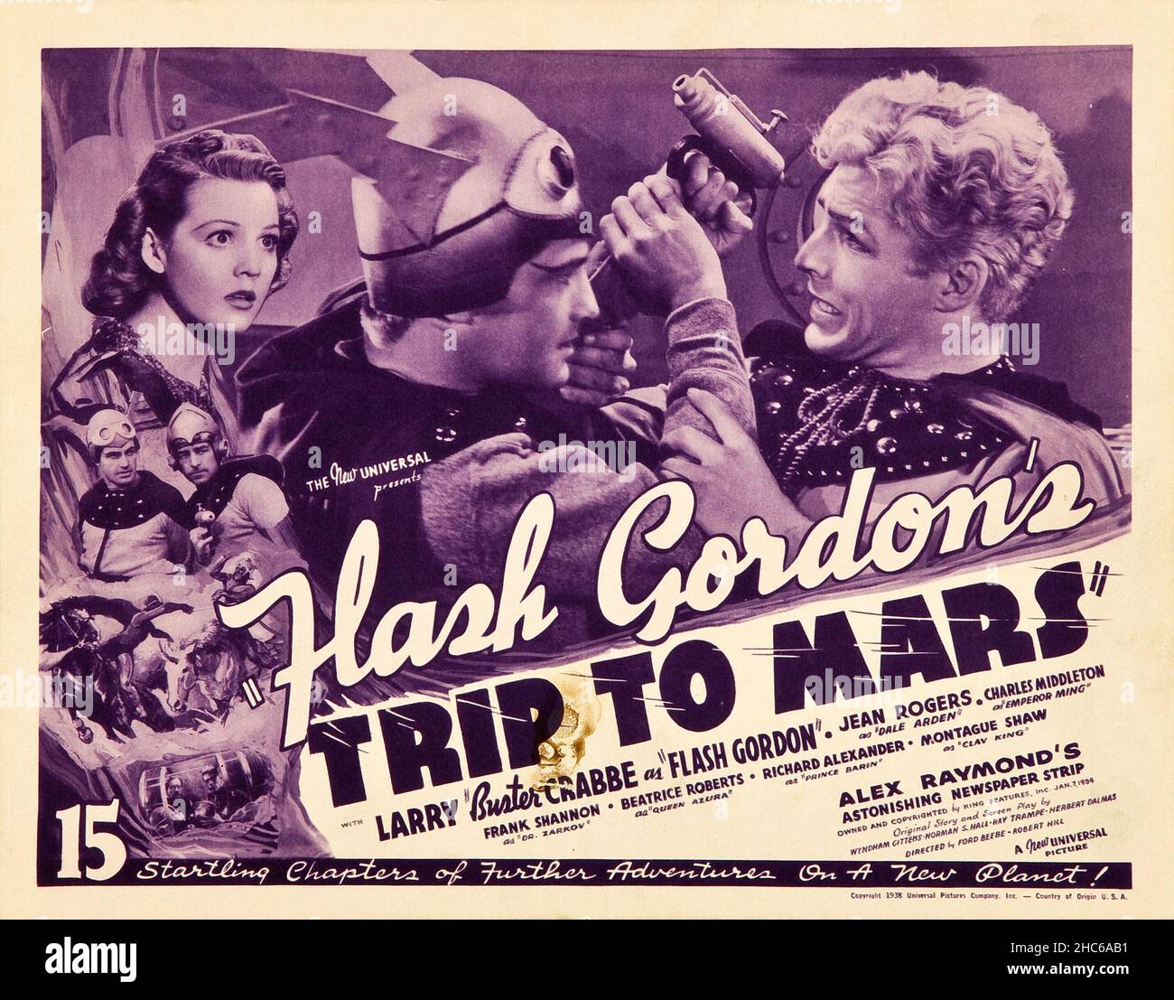 BUSTER CRABBE ET JEAN ROGERS EN UN CLIN D'ŒIL LE VOYAGE DE GORDON À ...