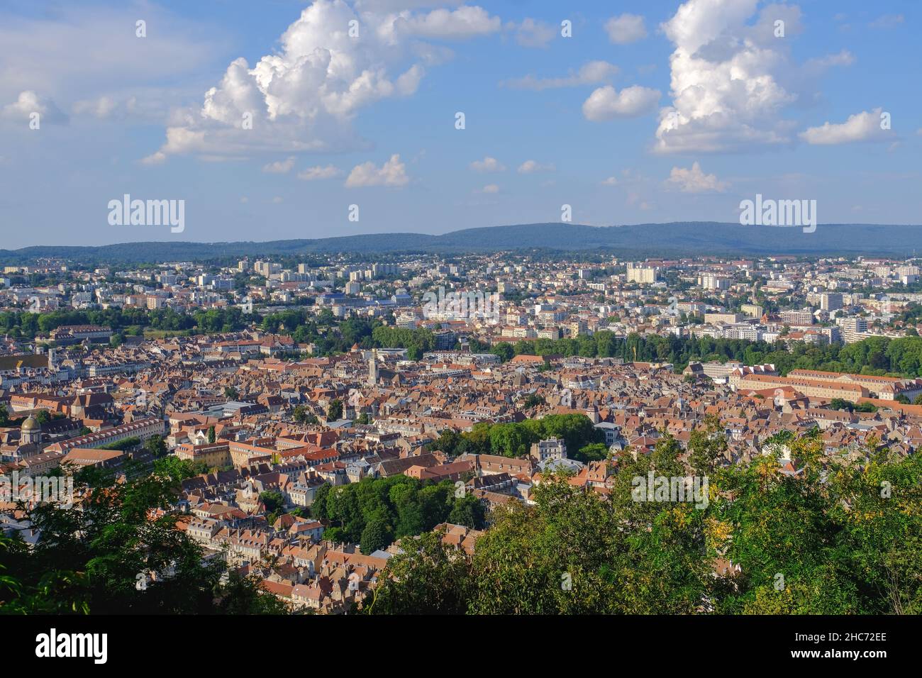 Vue aérienne de besancon Banque de photographies et d’images à haute ...