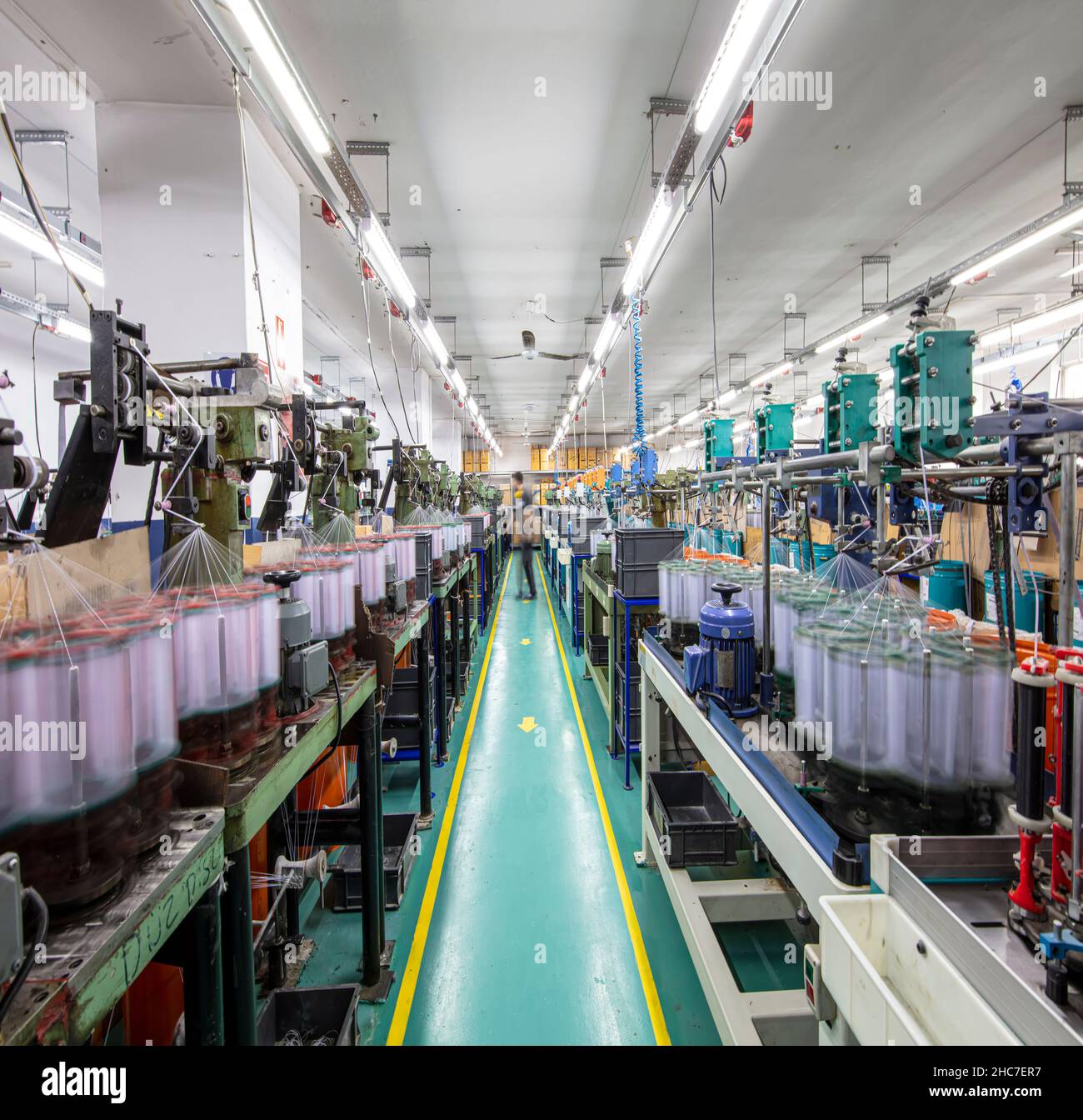 Entreprise de filature et fabrication de coton Banque de photographies ...