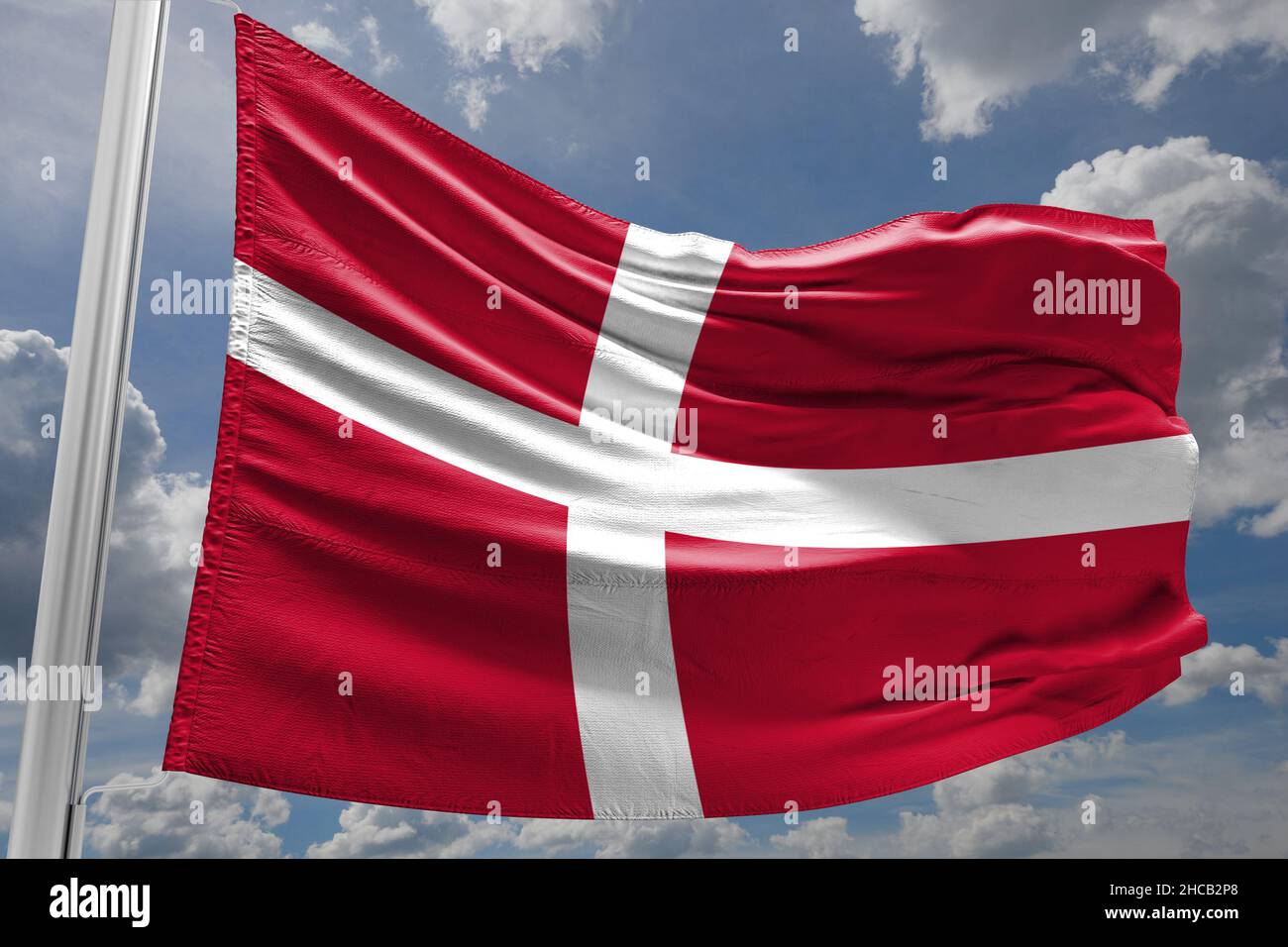 Drapeau du Danemark le drapeau du Danemark est rouge avec une croix ...