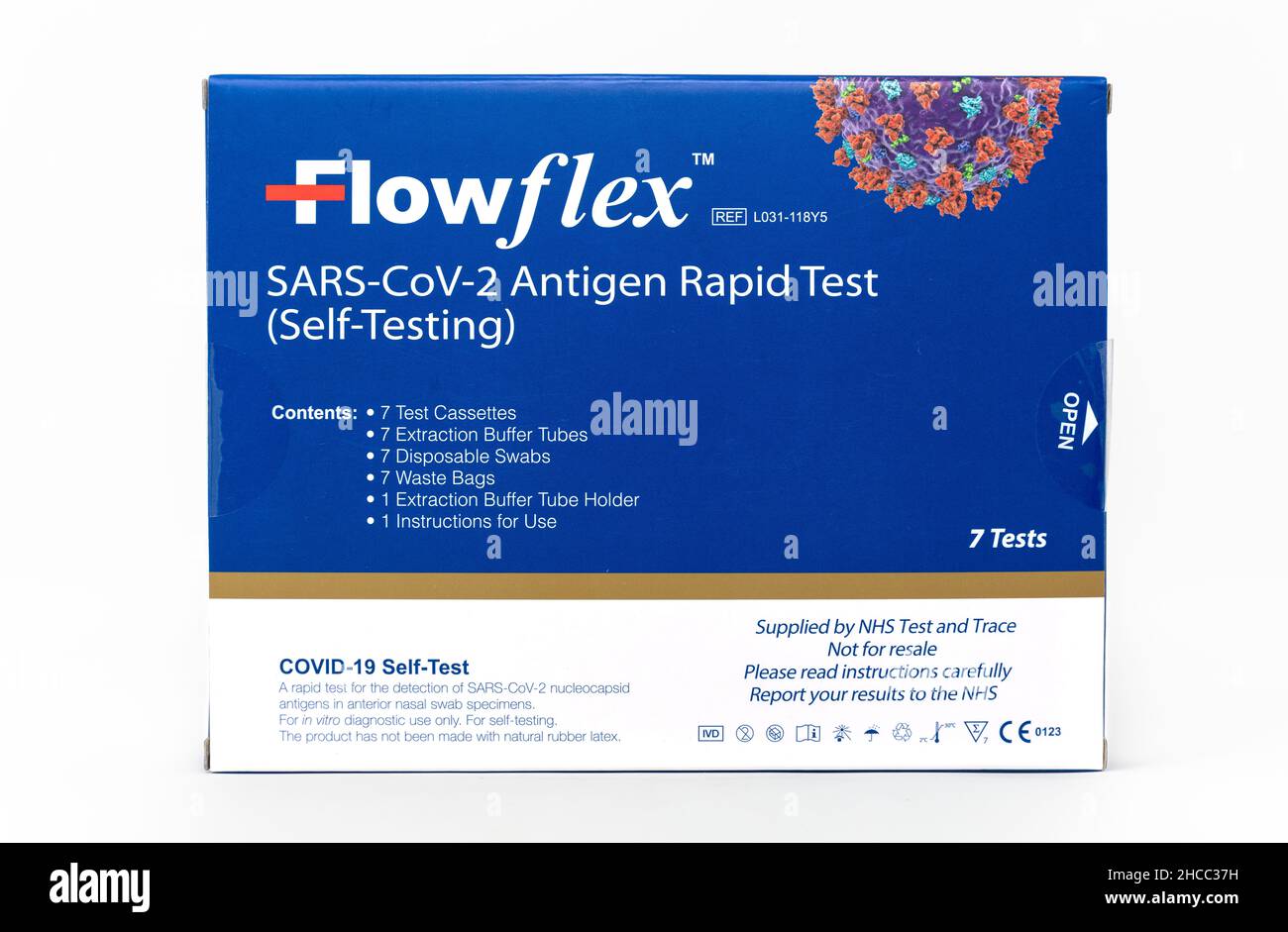 Test rapide VAT Flowflex SARS-CoV-2 Antigen Photo Stock - Alamy