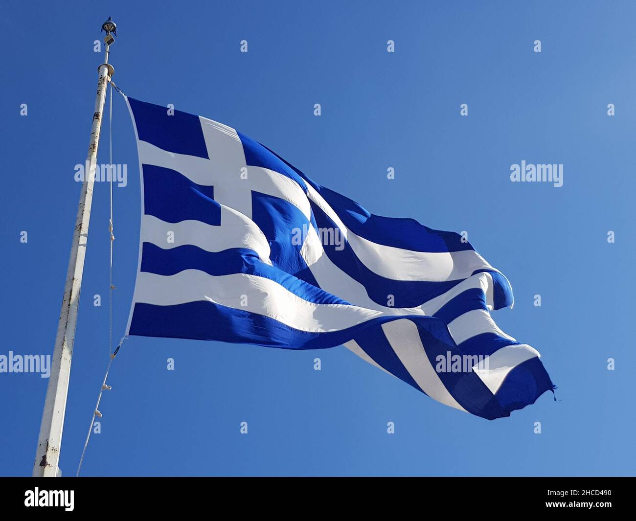Drapeaux nationaux grecs Banque de photographies et d’images à haute ...