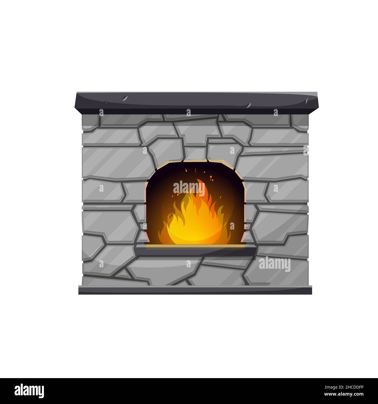 Foyer en pierre ou four.Maison isolée foyer ouvert ou foyer, ancien ...