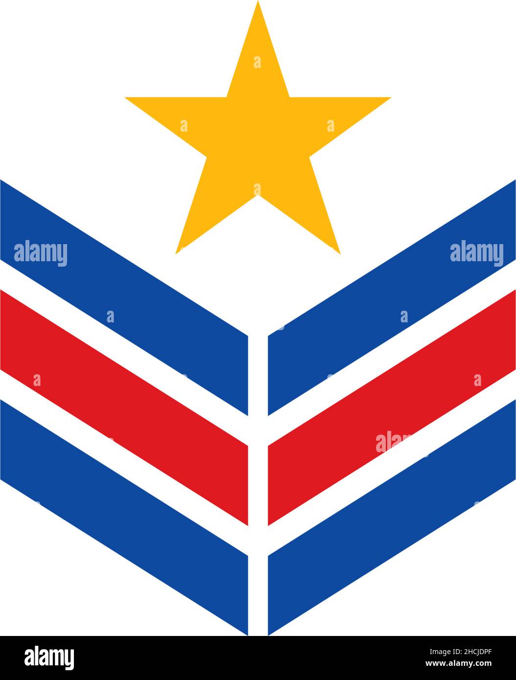 Logo militaire logo icône modèle illustration vecteur Image Vectorielle ...