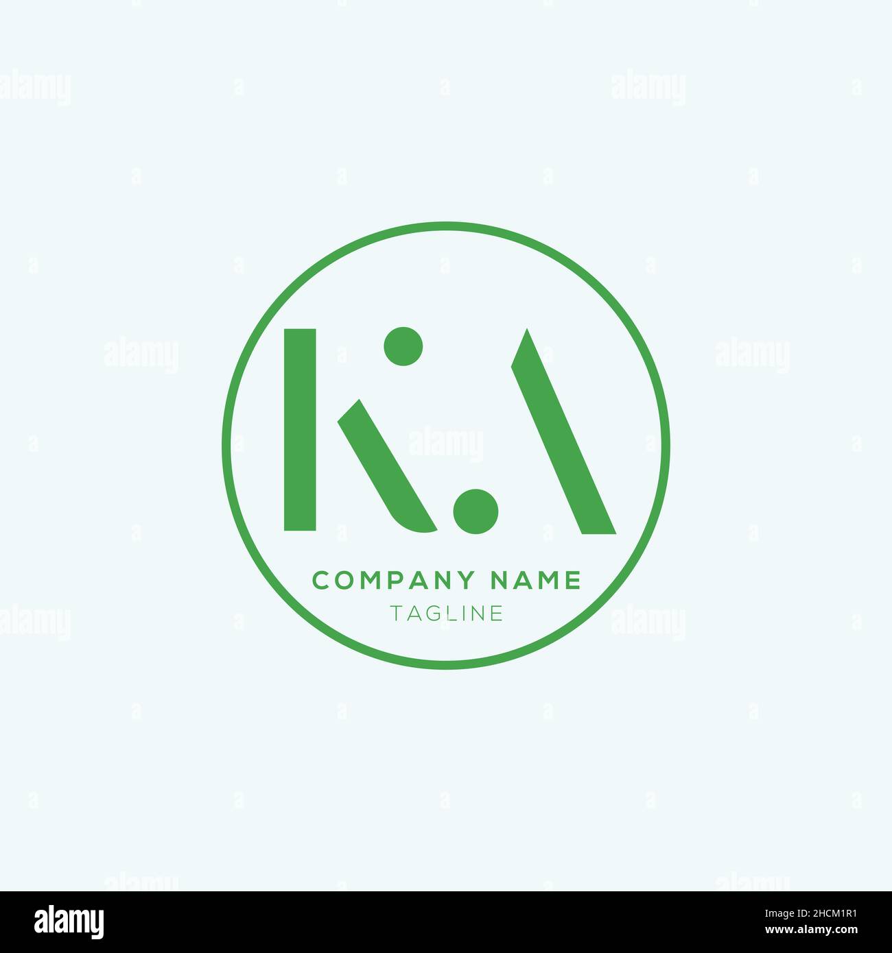 Creative moderne KA lettre Business logo Design Alphabet icône symbole ...