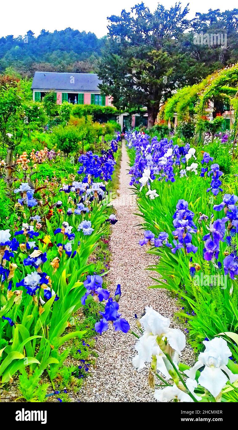 La maison de Claude Monet, le célèbre peintre impressionniste français ...