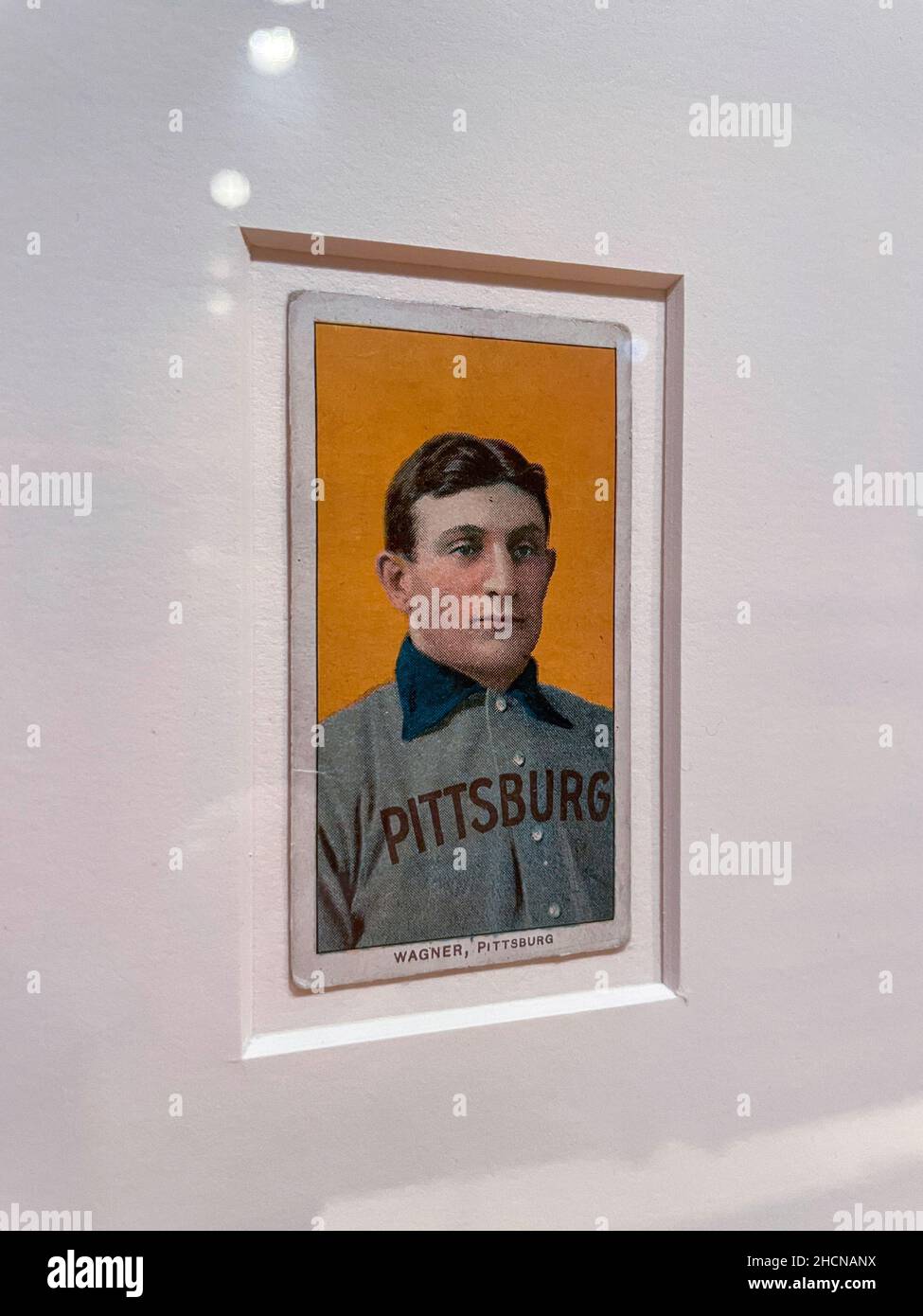 Rare carte de base-ball Honus Wagner T206, le Metropolitan Museum of ...