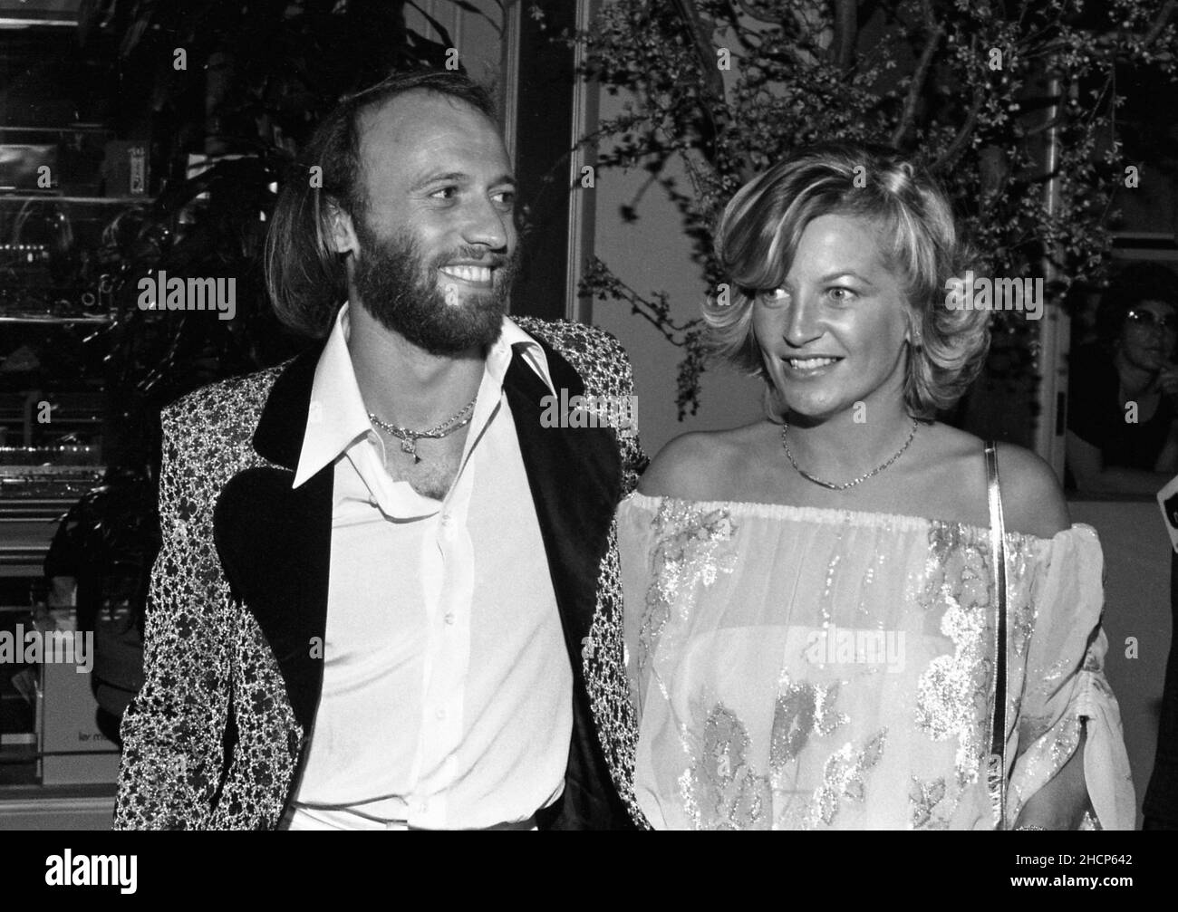 Maurice Gibb et sa femme Yvonne Gibb Circa des années 80 crédit : Ralph ...