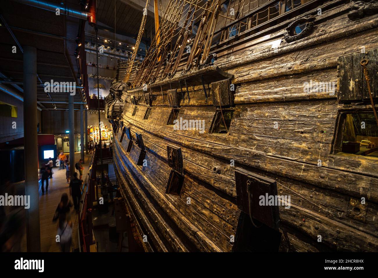 Stockholm, Suède - 25 juin 2016 : Musée Vasa, Vasamuseet, intérieur du ...