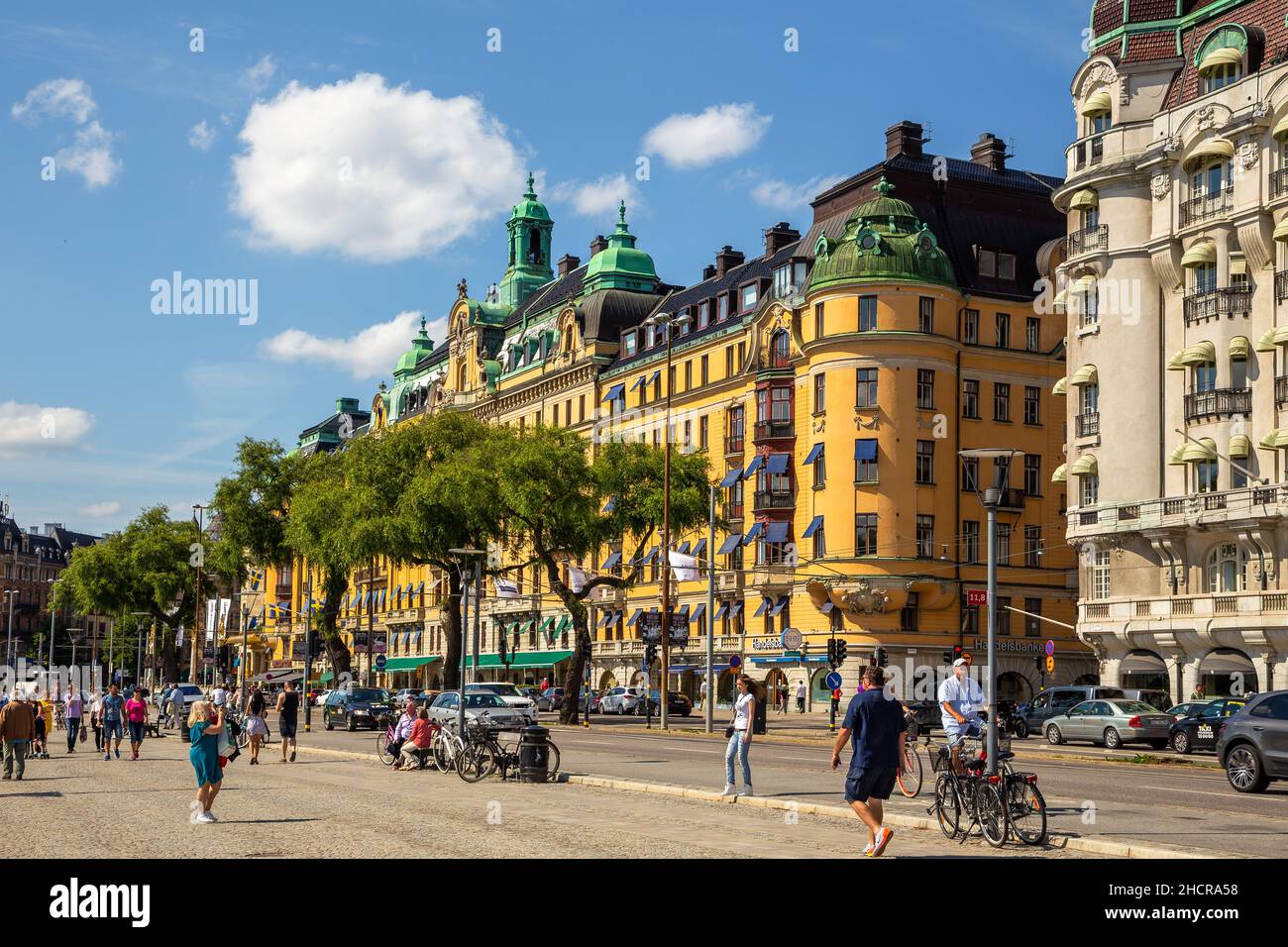 Stockholm, Suède - 25 juin 2016 : vue panoramique sur le centre-ville ...