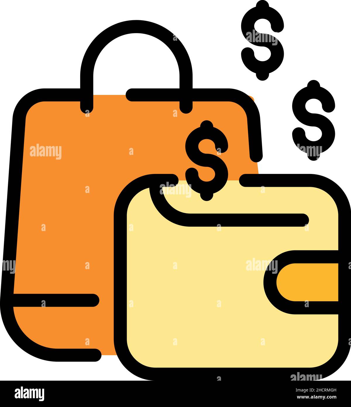 Icône de produit de marketing mix.Outline marketing mix produit vecteur ...