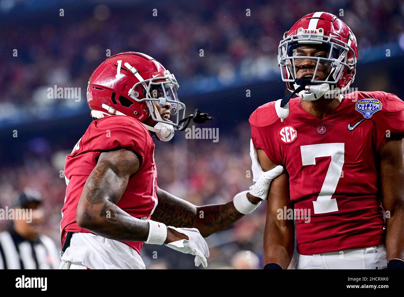 Ja'Corey Brooks, un grand récepteur Alabama Crimson Tide Wide, reçoit ...