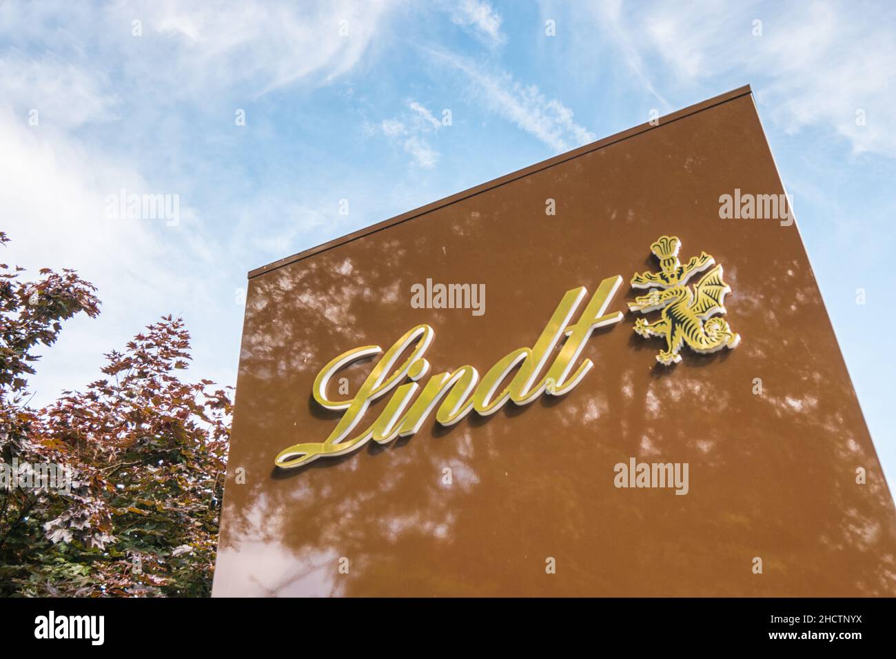 Lindt logo Banque de photographies et d’images à haute résolution - Alamy