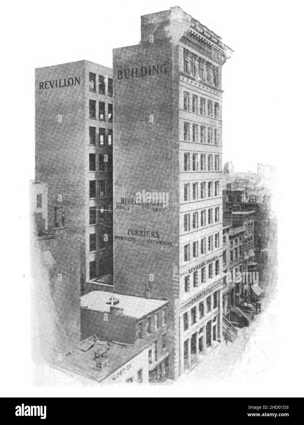 Édifice Revillon, Revillon Frères, furriers de gros, capes et fourrures ...