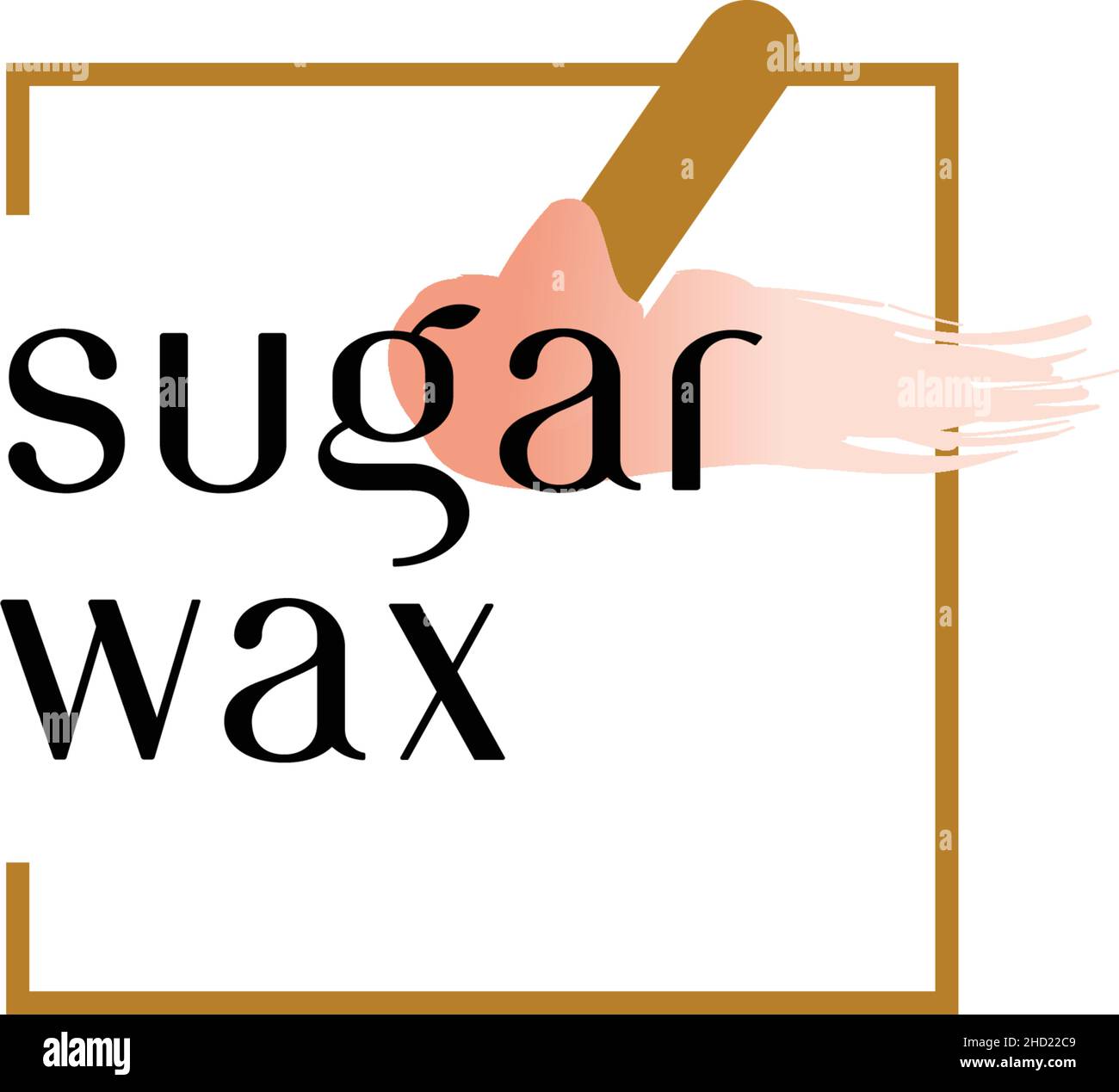 Lettre plate marque SUCRE CIRE bonbons mignon logo design Image ...