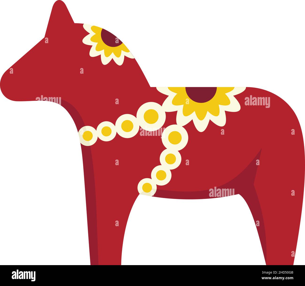 Cheval de dala Banque d'images vectorielles - Alamy