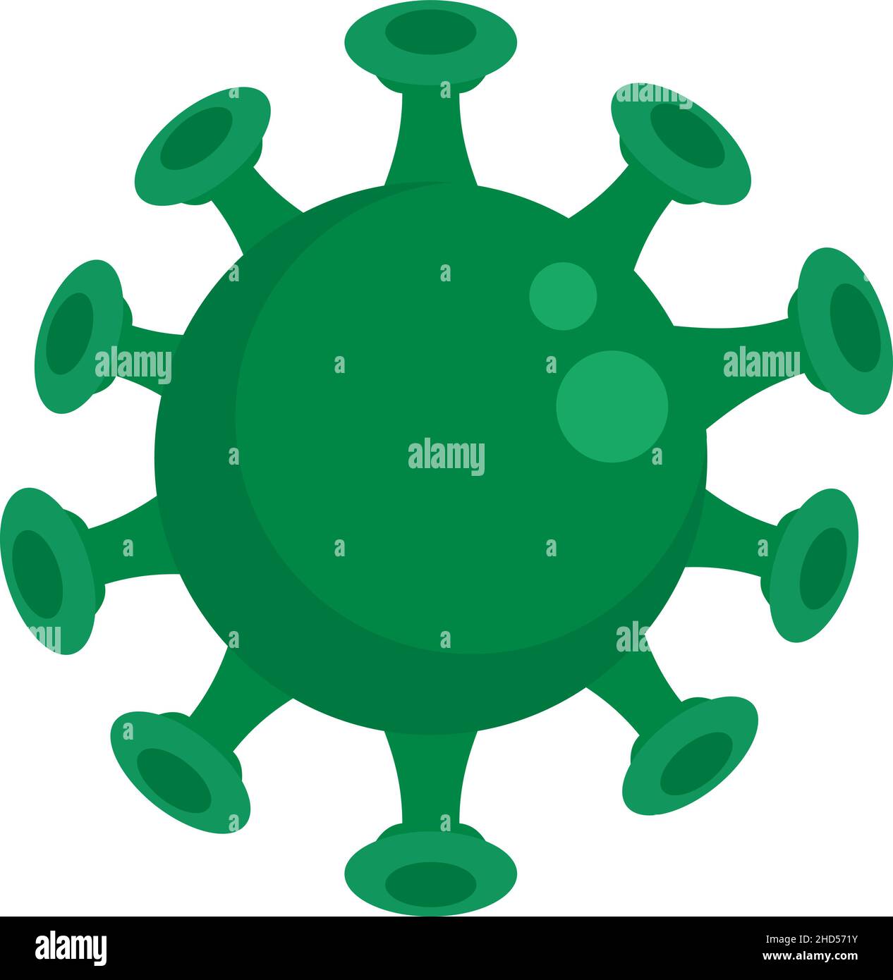 Icône du virus de la varicelle.Illustration plate de l'icône du vecteur ...