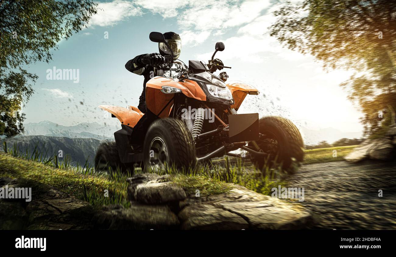 Cascades de quad Banque de photographies et d’images à haute résolution ...