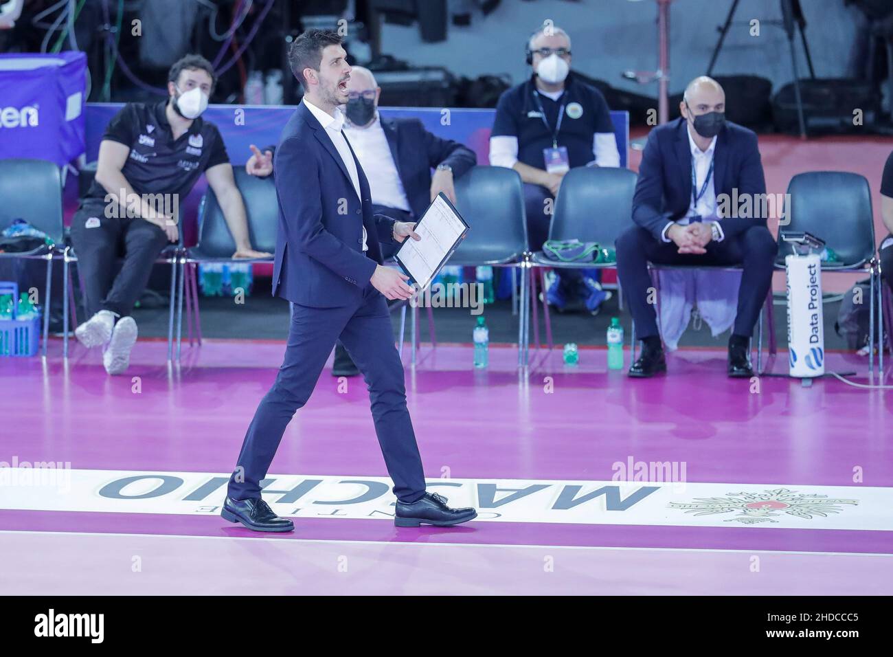 Palazzo dello Sport, Rome, Italie, 05 janvier 2022,Entraîneur-chef ...