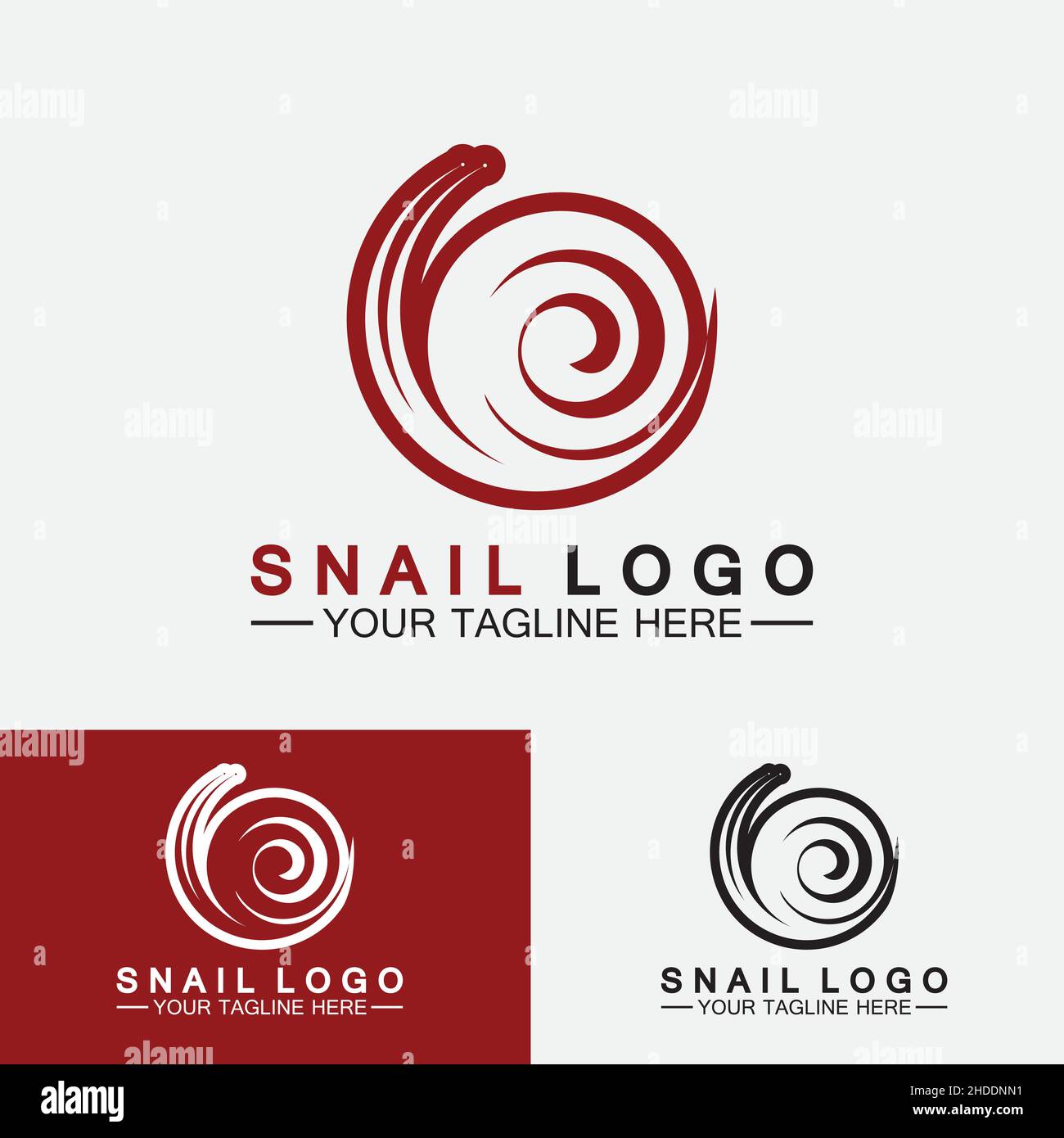 Logo Escargot Banque d'images vectorielles - Alamy