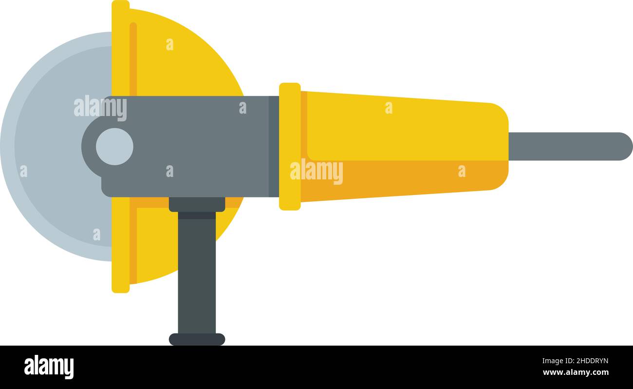 Icône de meuleuse d'angle Carpenter.Illustration plate de l'icône ...