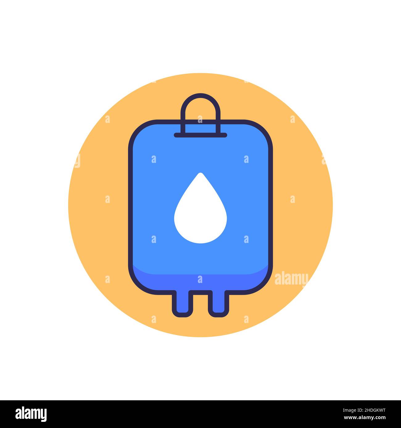 Poche pour perfusion intraveineuse Banque d'images vectorielles - Alamy