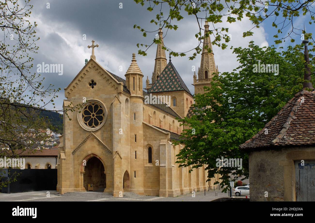 Collegiale de neuchatel Banque de photographies et d’images à haute ...