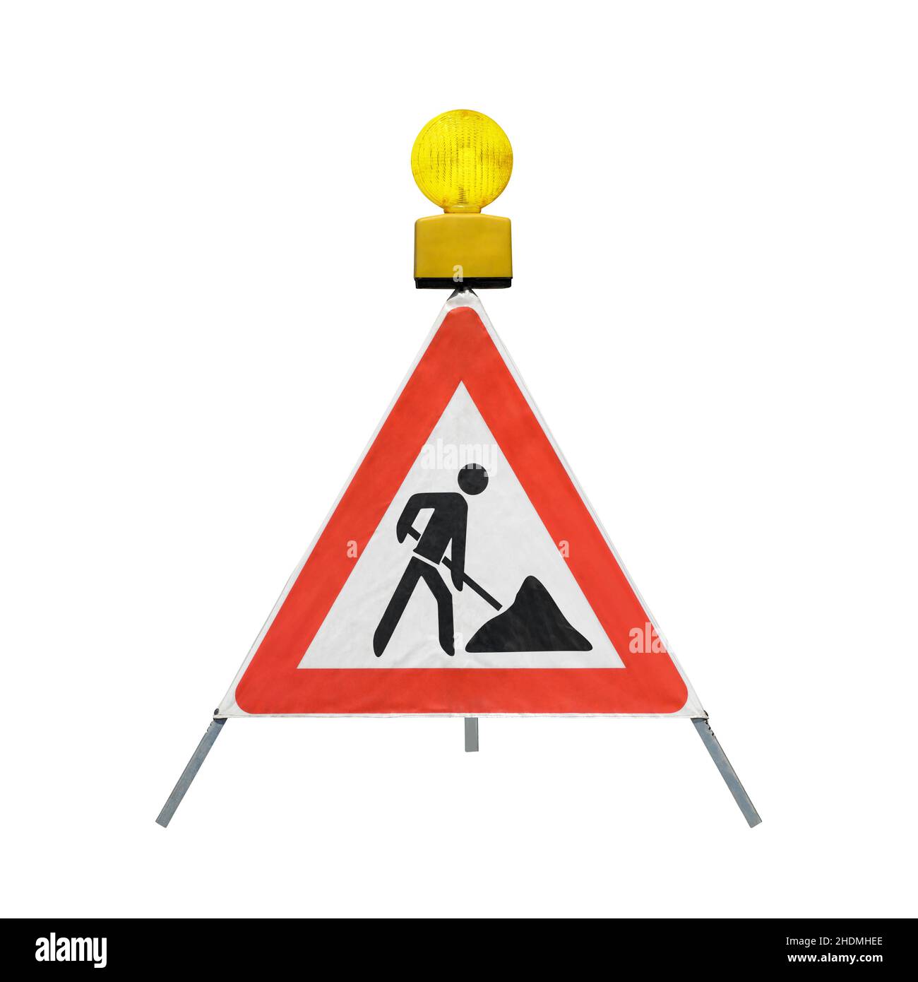 Panneau de signalisation chantier de construction Banque d'images ...
