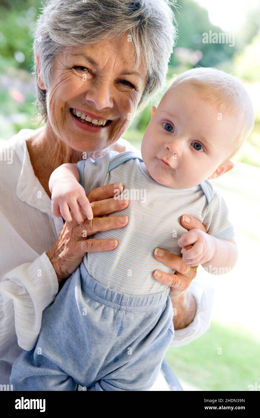 grand-mère, petit-fils, grand-mère, grand-mères, petits-fils Photo ...