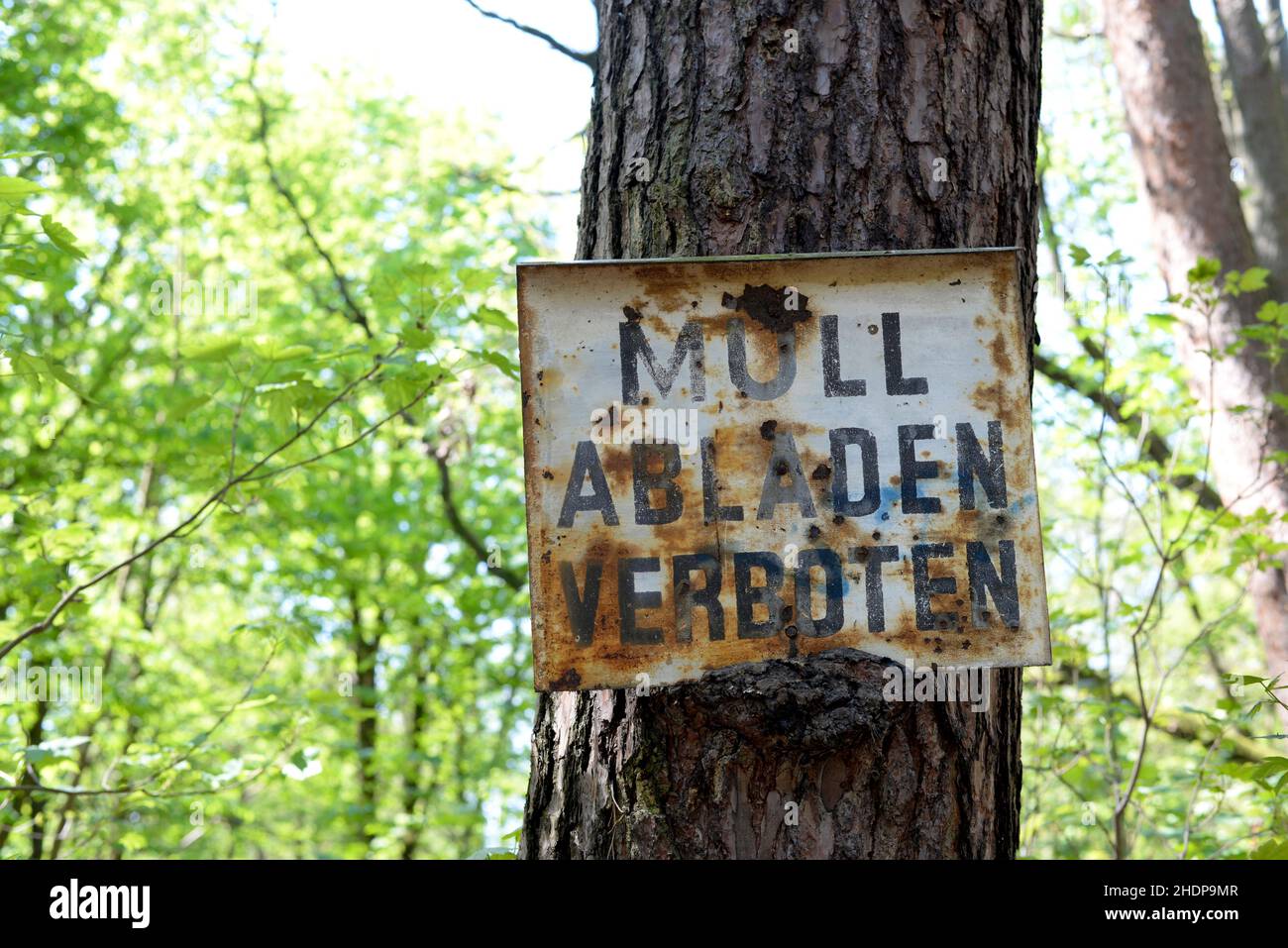 ordures, interdit, ne pas entrer signe, gargages, interdit, ne pas ...