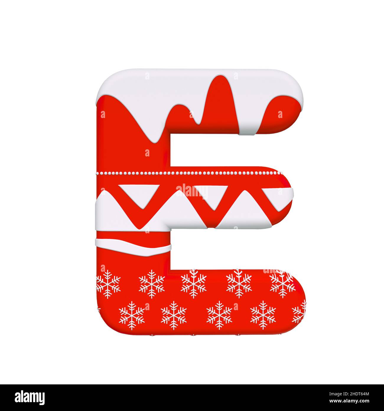 Lettre e noel Banque d'images détourées - Alamy