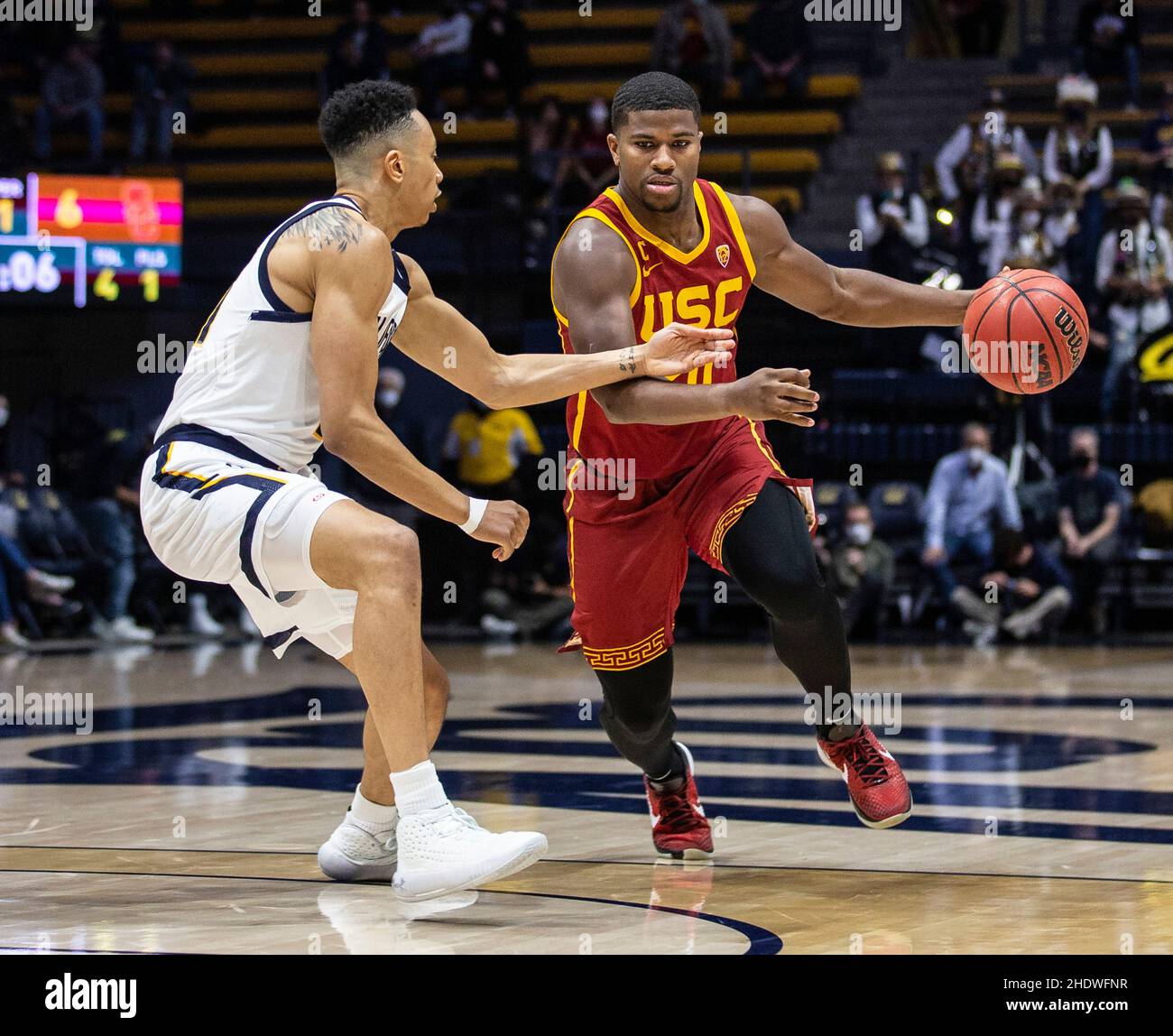 Janvier 06 2022 Berkeley, CA U.S.A. USC Trojans garde Ethan Anderson ...