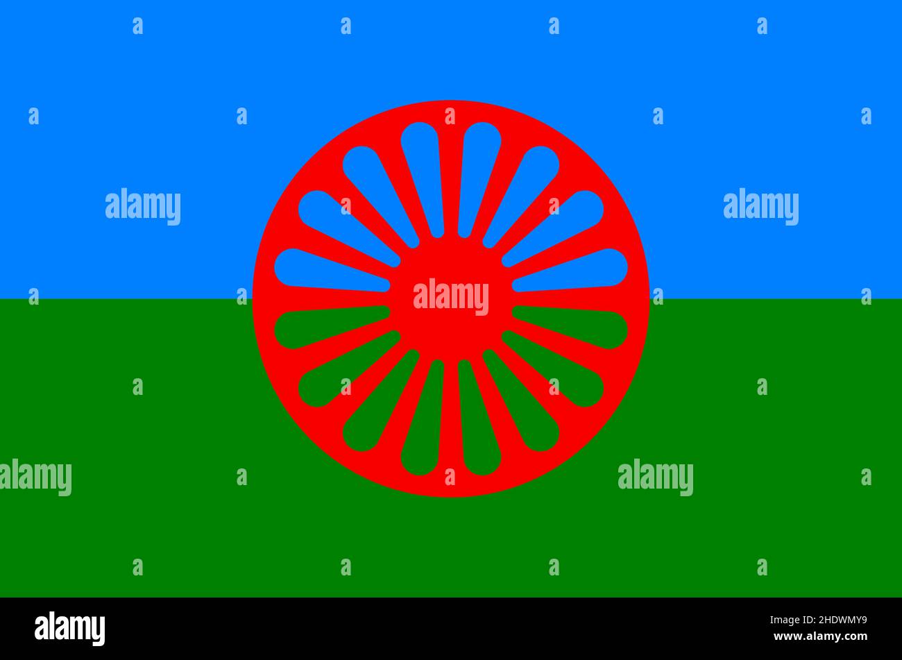 Drapeau gitan Banque d'images vectorielles - Alamy
