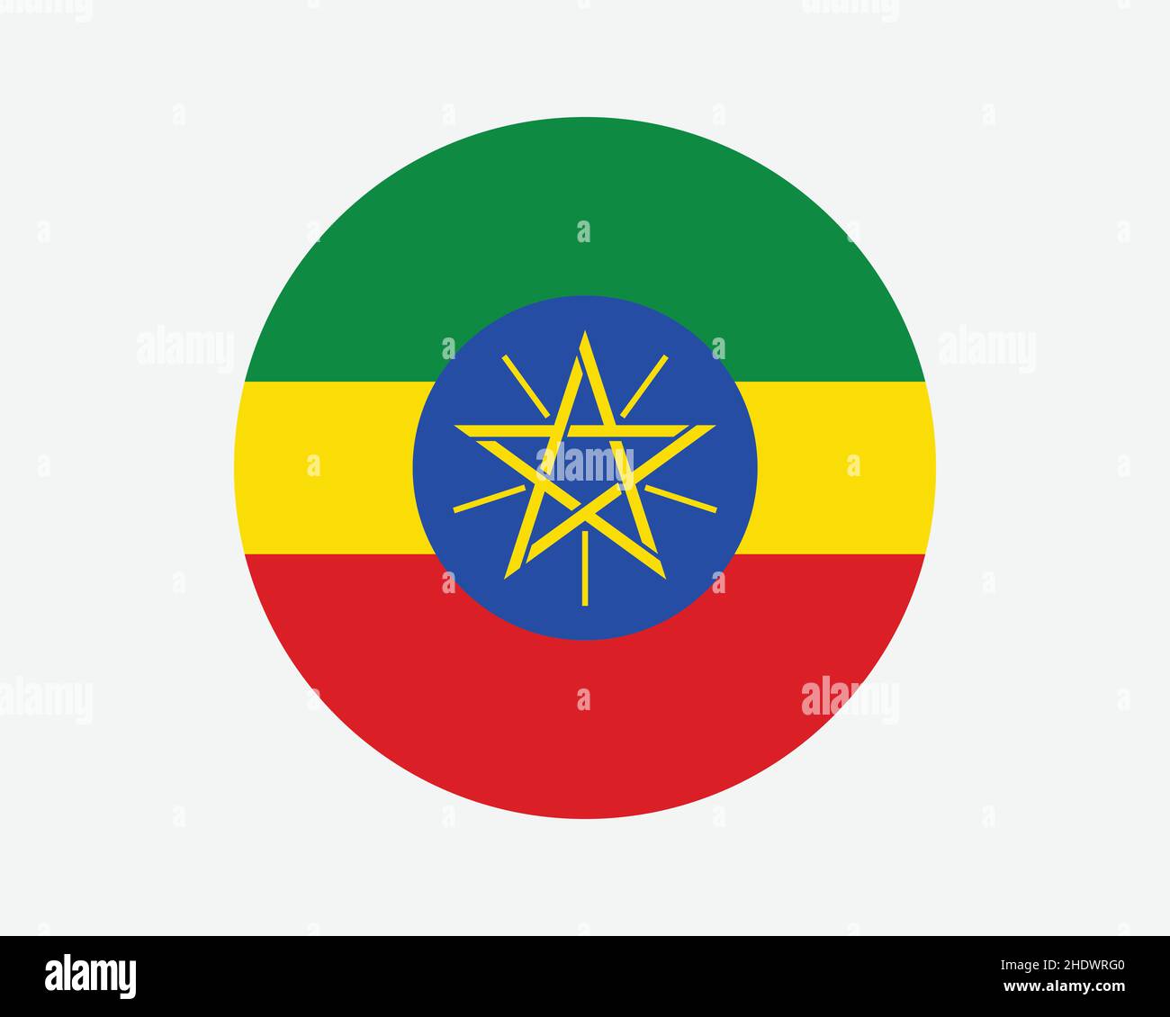 Ethiopian flag Banque d'images vectorielles - Alamy