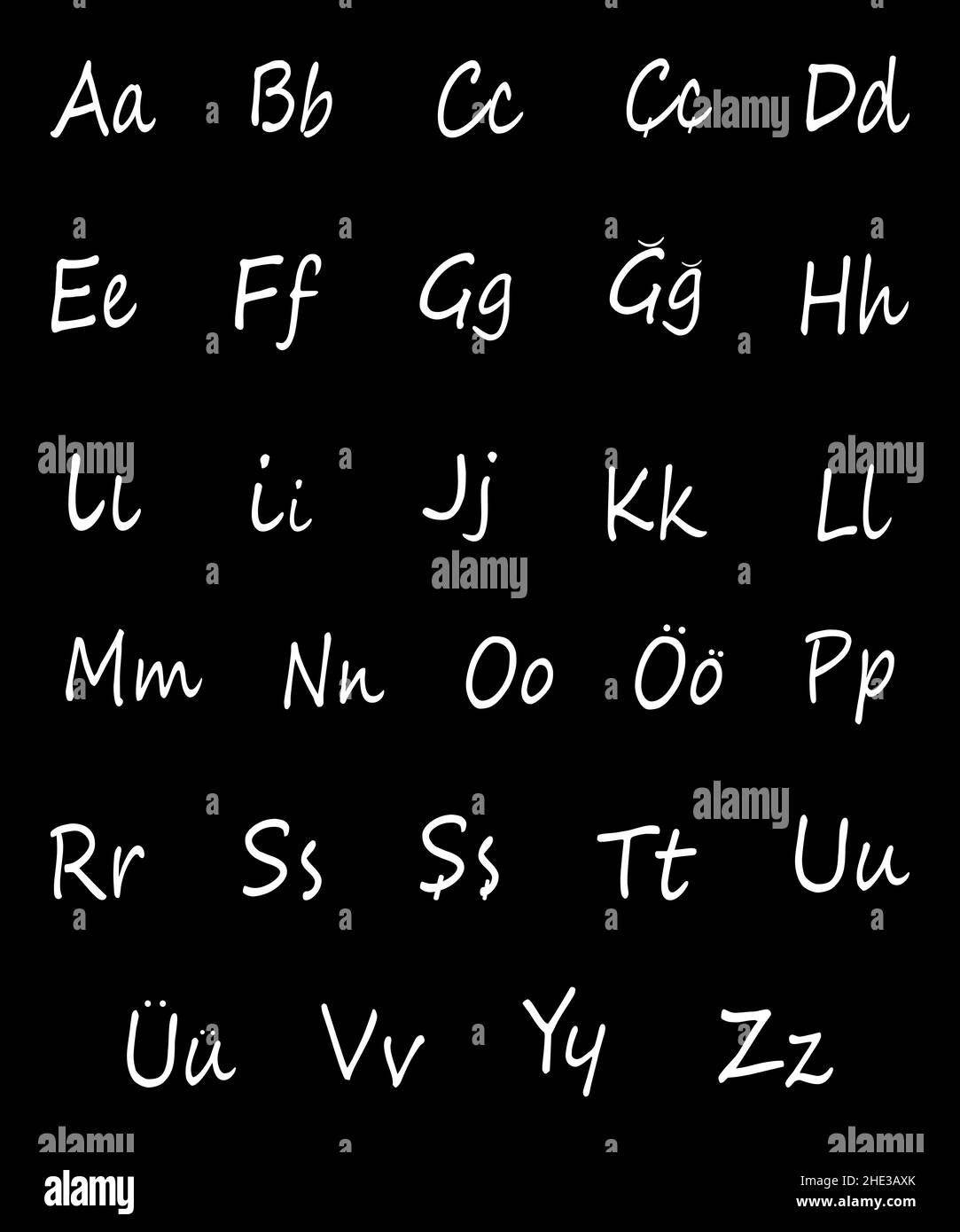 Alphabet turc Banque de photographies et d’images à haute résolution ...