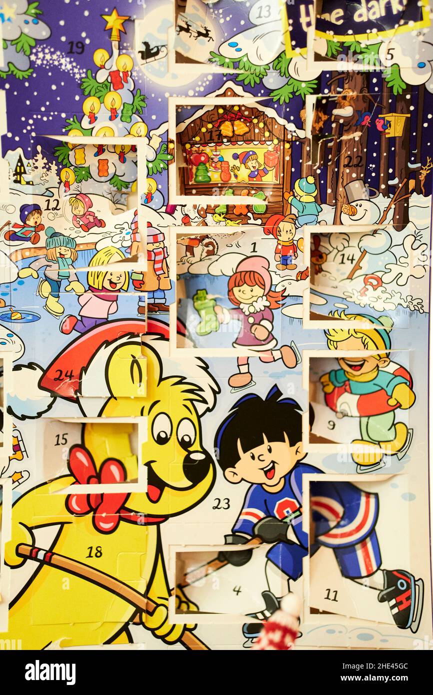 Calendrier de l'avent traditionnel Banque de photographies et d’images ...