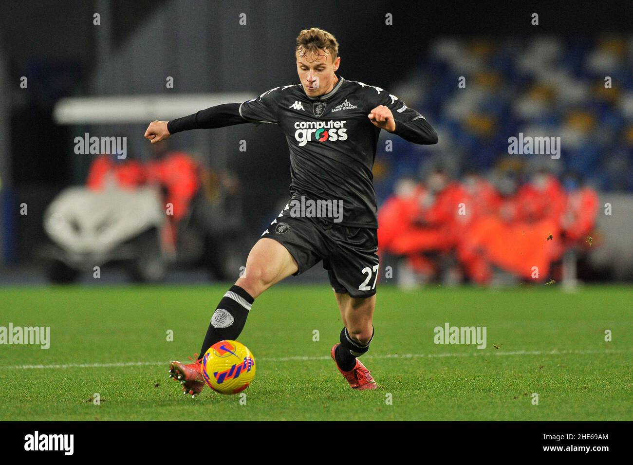 Szymon Zurkowski joueur d'Empoli, pendant le match de la série ...