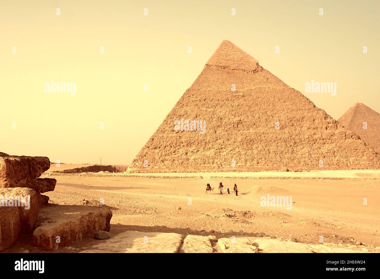 La Grande Pyramide de Gizeh, également connue sous le nom de Pyramide de Khufu ou Pyramide de ...