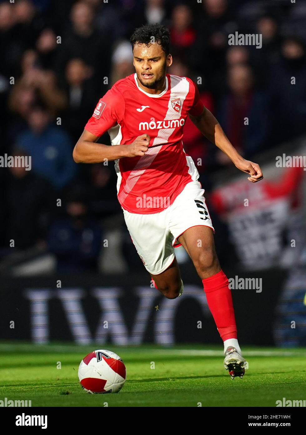 Jacob Bedeau de Morcambe lors du troisième tour de la coupe Emirates FA ...