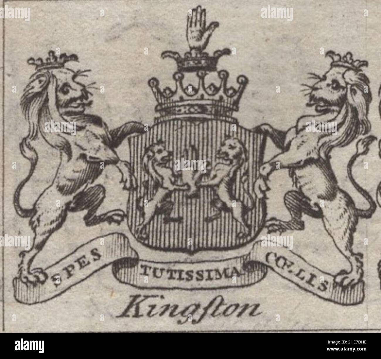 Antique historique 18th Century gravure heraldy armoiries, écusson ...