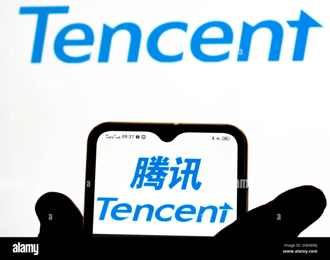 Tencent logo Banque de photographies et d’images à haute résolution - Alamy