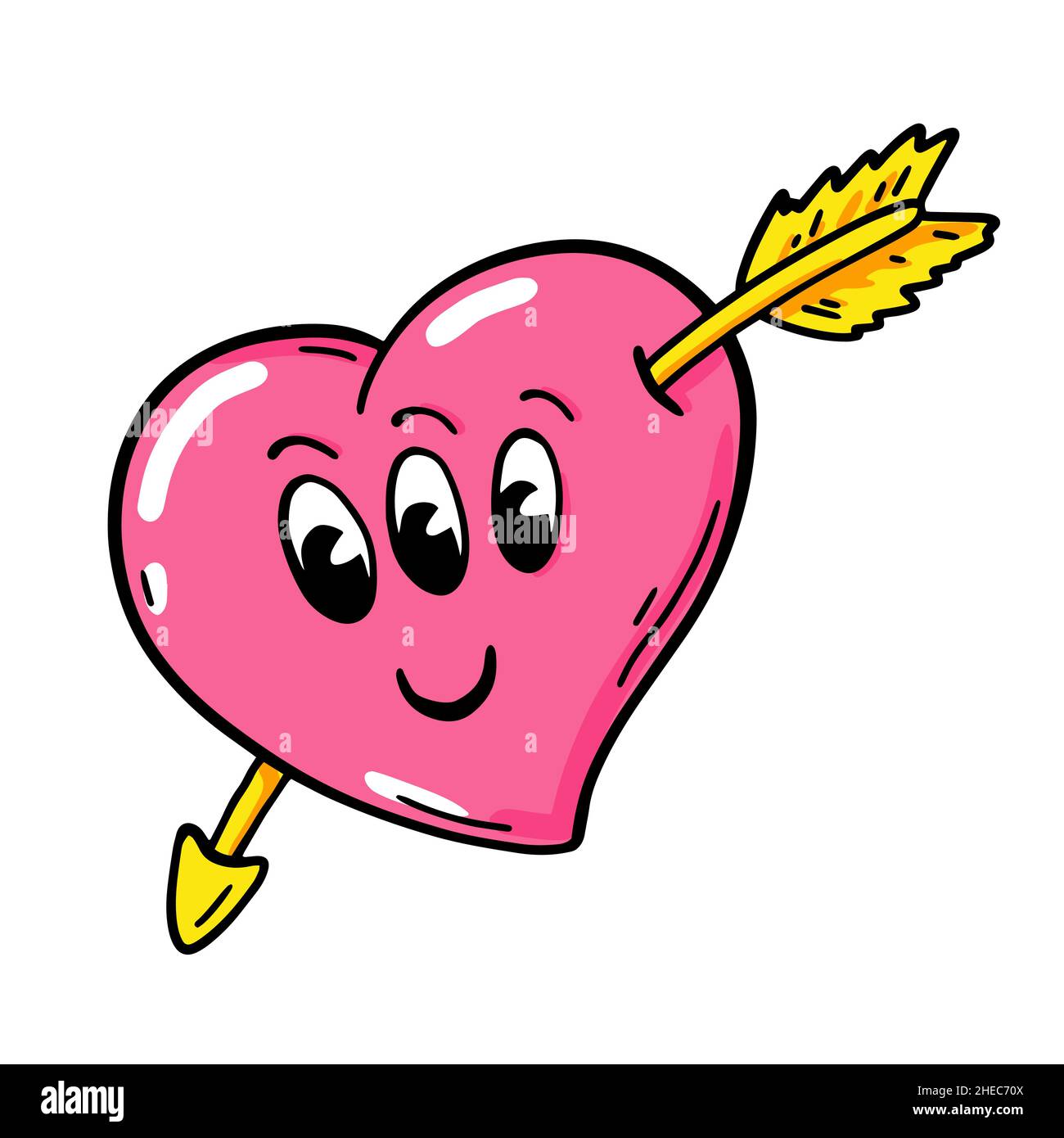 Fleche coeur symbole Banque de photographies et d’images à haute ...