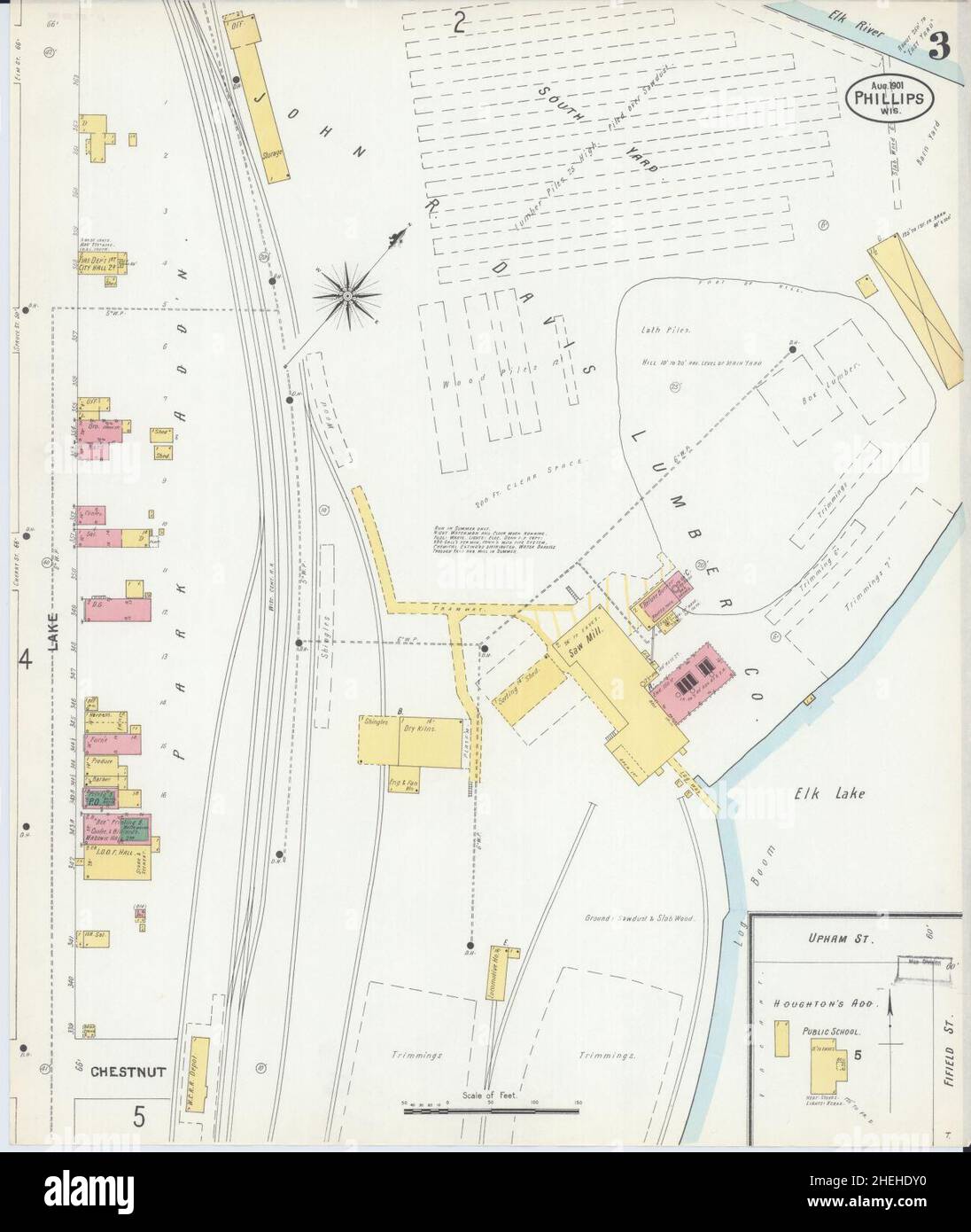 Carte de phillips wisconsin Banque de photographies et d’images à haute ...