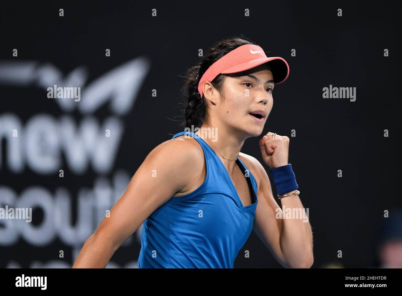 Sydney, Australie, 11 janvier 2022.Emma Raducanu, de Grande-Bretagne ...