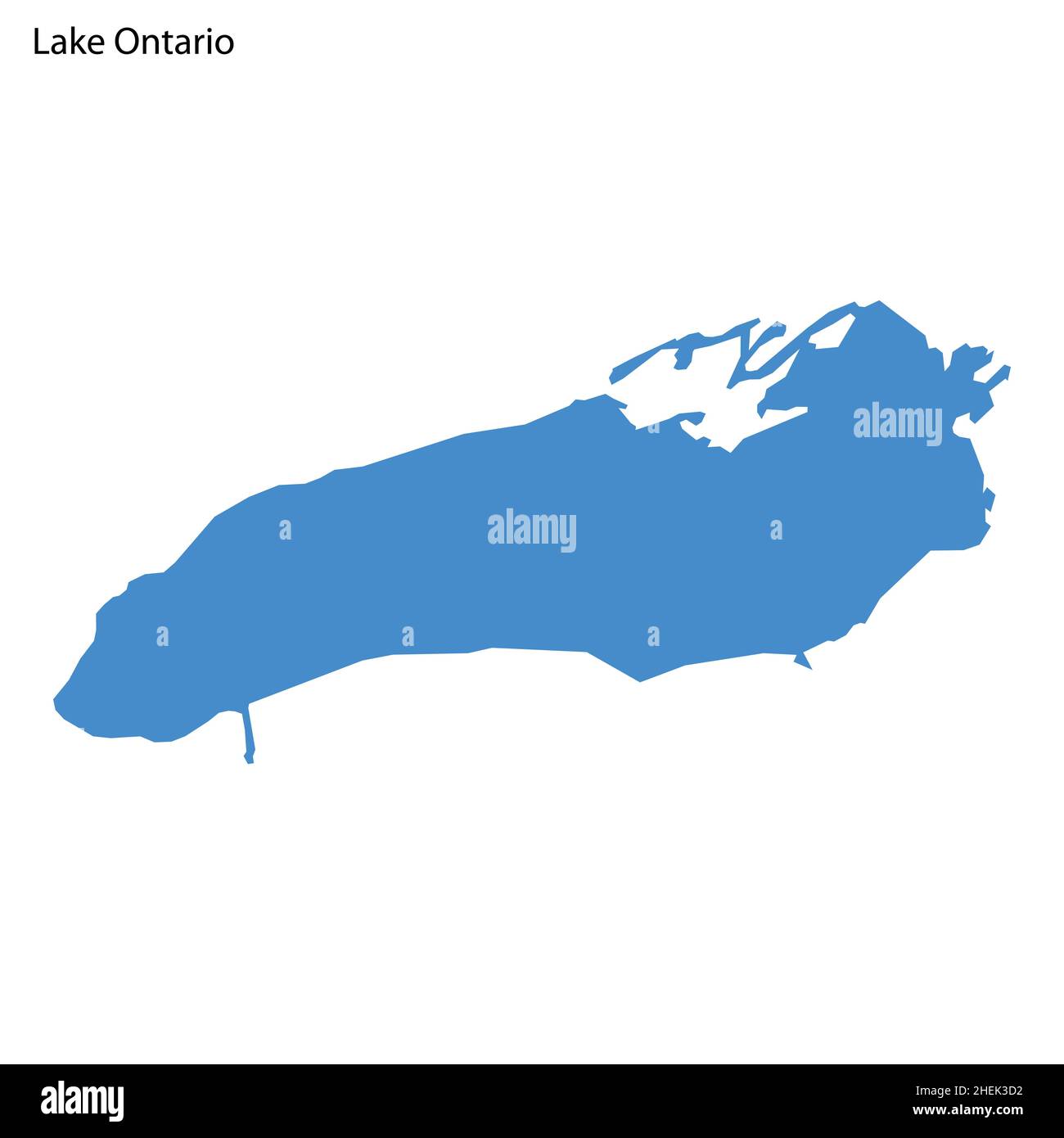 Carte du lac ontario ontario Banque d'images vectorielles - Alamy