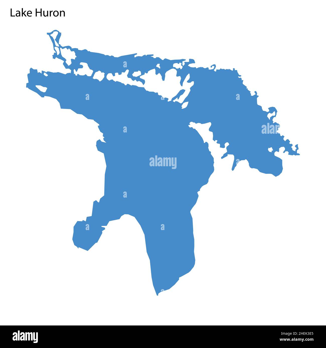 Carte du lac huron Banque de photographies et d’images à haute ...