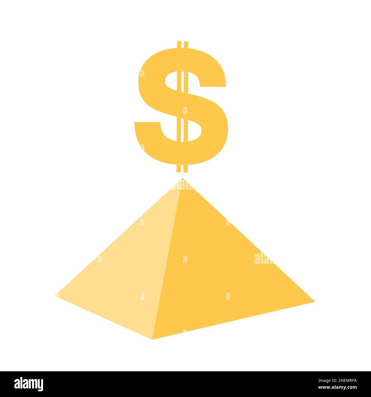 Pyramide jaune Banque de photographies et d’images à haute résolution ...