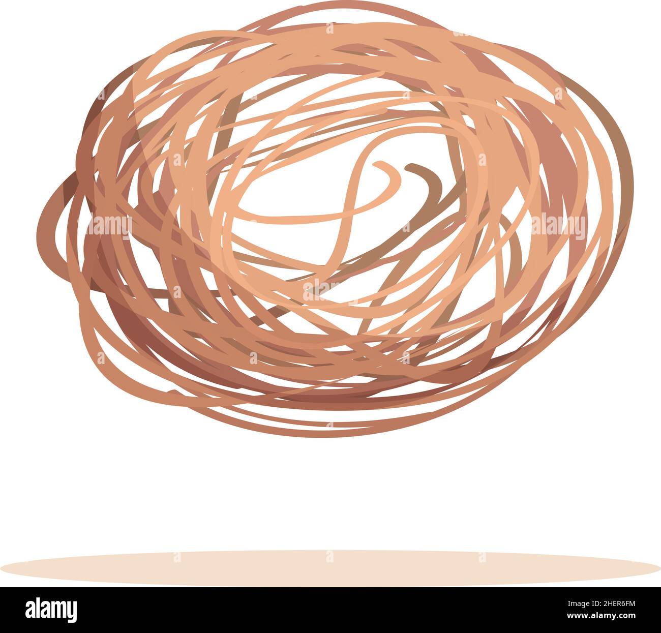 Icône de boule Tumbleweed vecteur de dessin animé.Brousse du désert ...