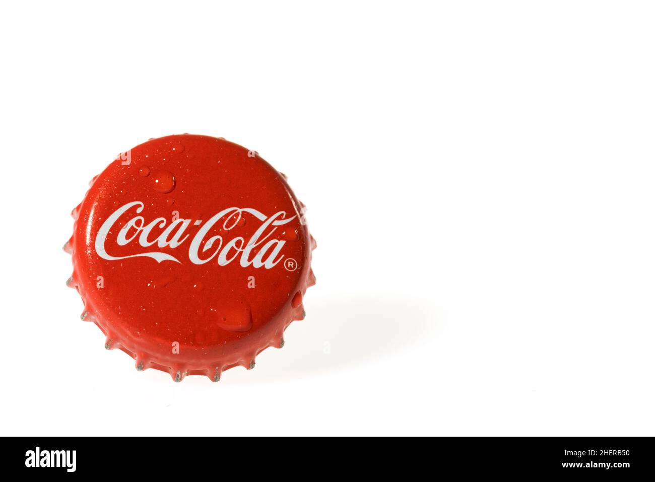 Capsules de bouteilles de coca cola Banque de photographies et d’images ...