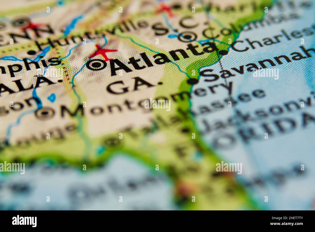 Mappa di atlanta Banque de photographies et d’images à haute résolution ...